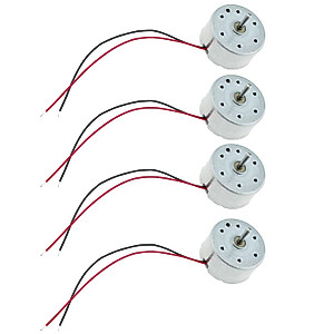 MTQY 4pcs RF300 Mini Electric Motor 3V 1730RPM for DIY Toys Wind Turbine Generator Generator DC Motor