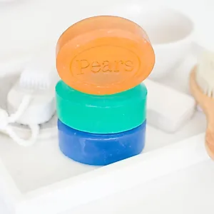 Pears Soap, Face & Body Soap, Variety 12-Pack – Pure & Gentle Transparent Bar Soap Bundle, Moisturizing Glycerin Soap for Glowing Skin, Amber, Blue, and Green Soap Bars, 3.53 Oz Ea