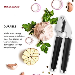 KitchenAid Classic Garlic Press, One Size, Black