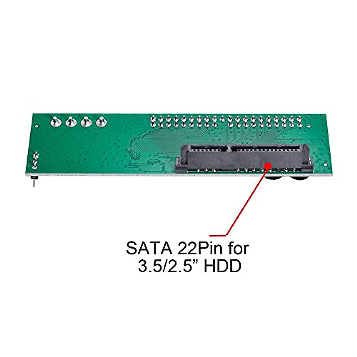NFHK SATA Disk to IDE/PATA 40Pin Motherboard Converter Adapter PCBA for Desktop & 2.5 3.5" Hard Disk Drive