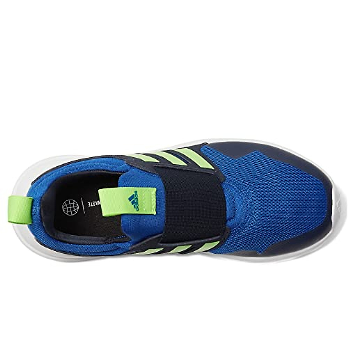adidas ACTIVERIDE 2.0 Running Shoe, Ink/Solar Green/Team Royal Blue, 2 US Unisex Little Kid