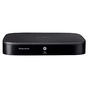 Lorex D841A81B 8 Channel 4K Ultra HD 1TB Hard Drive Security System DVR with Advanced Motion Detection Technology and Smart Home Voice Control, Black