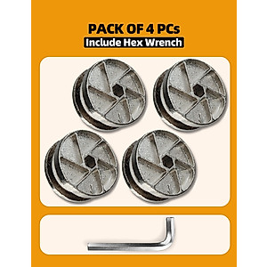 Replacement Heavy Duty Cam Wheel Locks Compatible with IKEA 114670 as Bed Frame Parts for MALM, BRIMNES, BIRKELAND & More (4, 35mm)