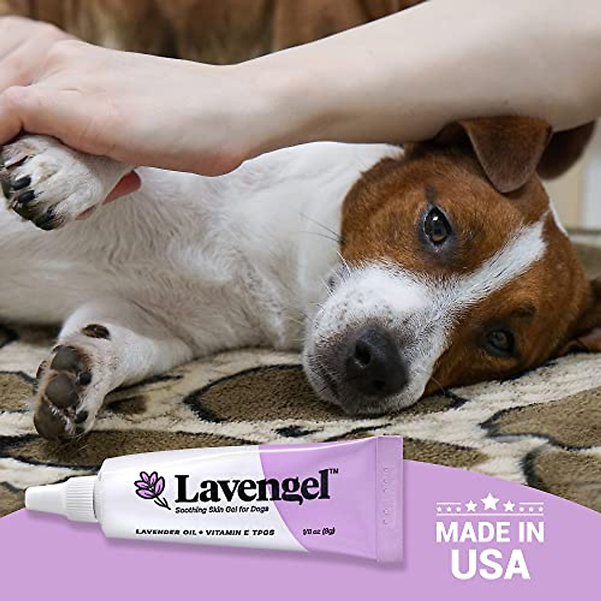 Lavengel Dog Skin Care Gel - Highly Concentrated Ointment Helps Relieve Itchy Skin and Heals Wounds Naturally, First-Aid for Skin Irritations, Hotspots, Sores, and Acne, We Support Rescues