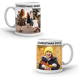 Custom Mug Personalized Coffee Mug Customized Photo Mug Custom Coffee Photo Mug Taza Personalizadas with Photo Logo Text Best Gifts for Mother's Day Anniversary Birthday Friend White 11oz