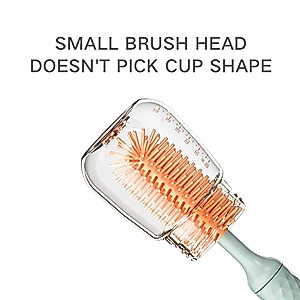 QIUXQIU Electric Bottle Brush Baby Bottle Brush Nipple Brush Straw Cleaner Brush,Rechargeable Battery Electric Baby Bottle Cleaner,for Pregnant Women and New Mom (Blue)