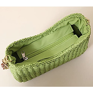 Straw Bag for Women, Summer Beach Bag Cute Handwoven Hobo Handbag Lightweight Shoulder Bag Vacation Bag Underarm Purse 2023