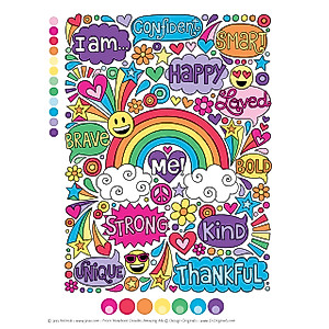 Notebook Doodles Amazing Me!: Coloring & Activity Book (Design Originals) 32 Inspiring Designs; Beginner-Friendly Empowering Art Activities for Tweens, on High-Quality Extra-Thick Perforated Paper