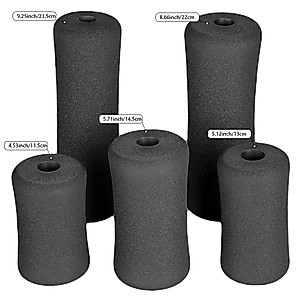 OTFAITP Sponge Foam Foot Pad Roller Pair, Used for Replacing Gym Exercise Equipment, Suitable for 1-inch Rod (Foam 4.53" X 2.56" Od X 0.87" Id)