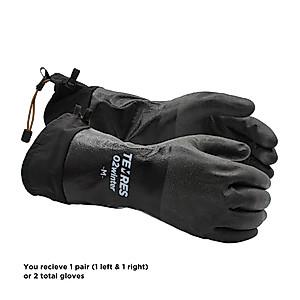 SHOWA 282-02 Waterproof Breathable Insulated Winter Snow Sports Glove with Extended Cuff, Large (1 Pair),Black