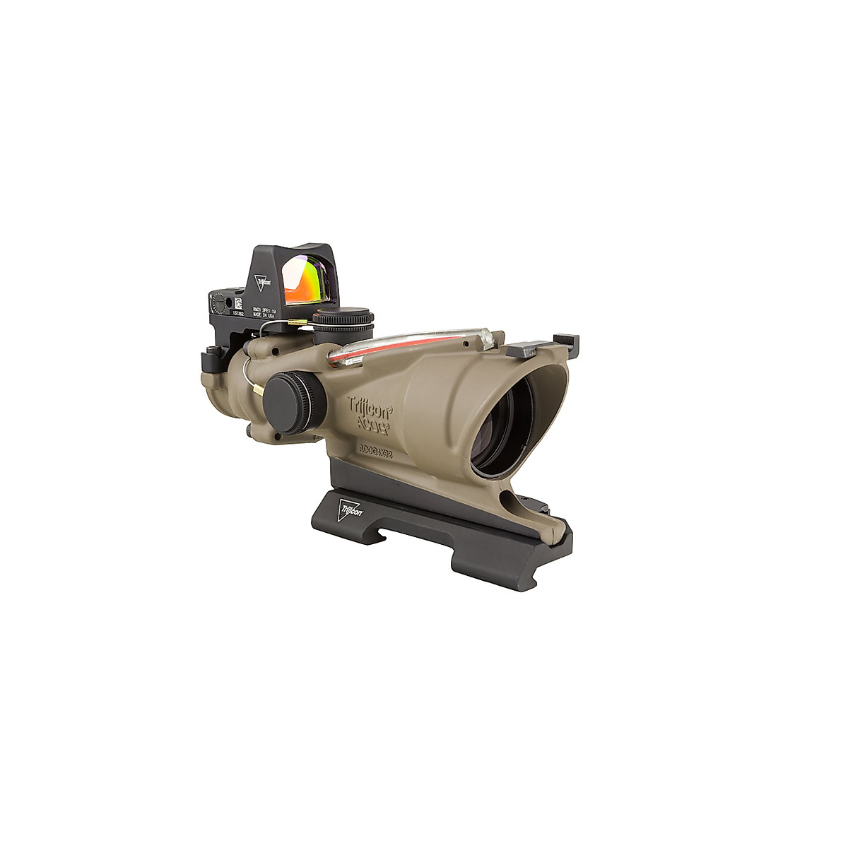Trijicon 4x32mm ACOG Dual Illumination Red Crosshair Reticle with 3.25 MOA RMR Sight Flat Dark Earth Optics