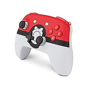 PowerA Enhanced Wireless Controller for Nintendo Switch: Pokemon Poke Ball Red - Nintendo Switch, Nintendo Switch Lite, Gamepad, game controller, Bluetooth controller, AA Battery