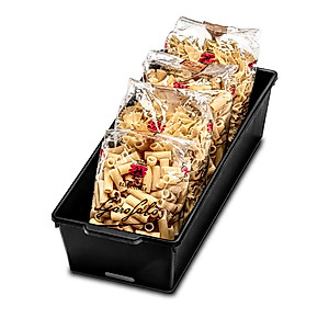 madesmart Large Deep Bin Multi-Purpose, Soft-Grip Handles, Non-Slip Feet, Carbon