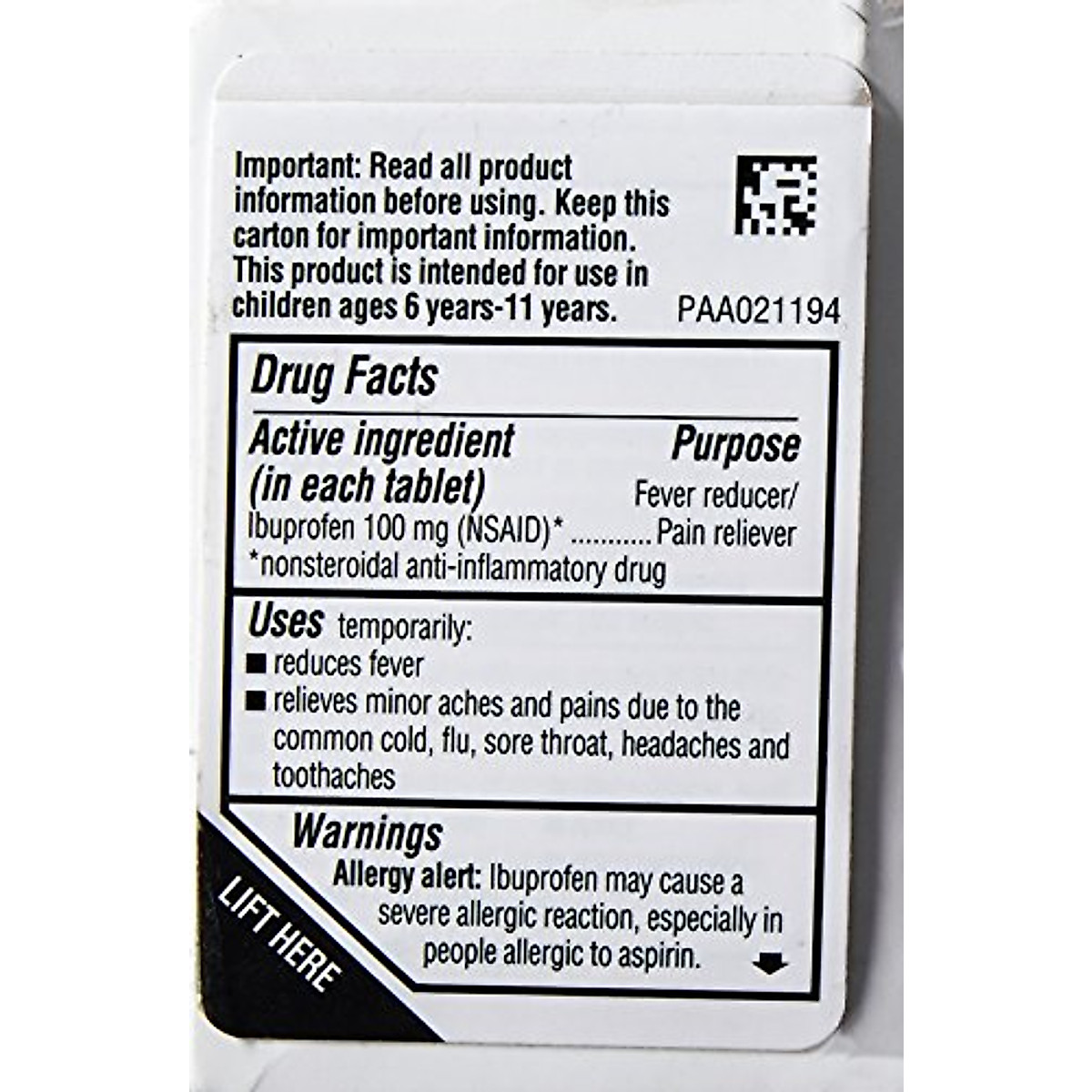 Advil Junior Strength Pain Reliever - 24 Chewable Tablets