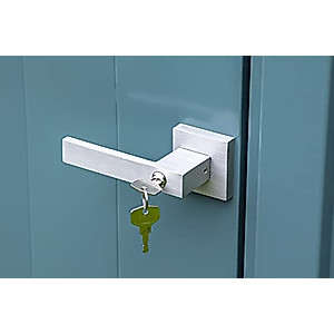 Spacemaker 4' x 3' Compact Outdoor Metal Backyard, Patio, and Garden Storage Shed Kit, Juniper Berry