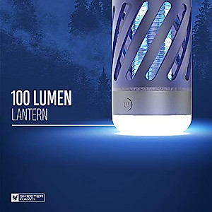 Skeeter Hawk Rechargeable Indoor Outdoor Bug Zapper Light, Fly Zapper, Mosquito Killer, Portable Bug Zapper for Flies, No See Ums, Gnats, 150 Lumens, Black