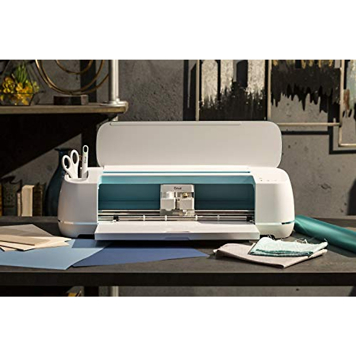 Cricut Maker - Smart Cutting Machine - With 10X Cutting Force, Cuts 300+ Materials, Create 3D Art, Home Decor & More, Bluetooth Connectivity, Compatible with iOS, Android, Windows & Mac, Blue