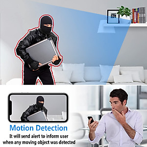 Rettru TY9 Smallest Security Camera Surveillance Camera IP Camera HD 1080P with Android/iOS Phone APP,Window/MAC PC