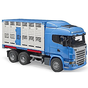 Scania R-Series Cattle Transport Truck w 1 Cattle