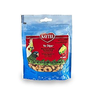 Kaytee Yo Dips Treat for All Pet Birds -- Strawberry Banana 3.5 oz