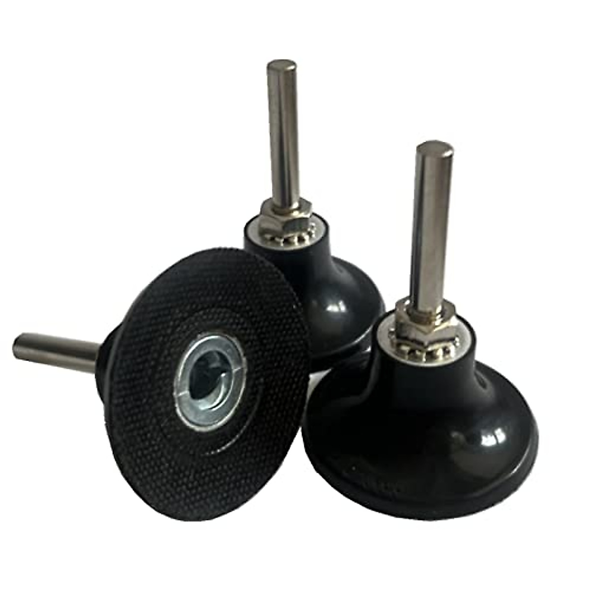 3 Pack 2 Inch Quick Change Disk Pad Holder Disc Holder Adapter with 1/4" Shank, Roll Lock Disc Holder Adapter Quick Change Disc Adapter for Polishing Sanding Grinding Drill