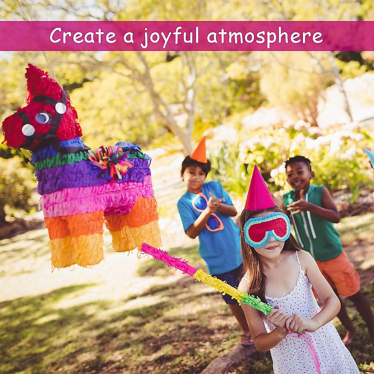 ZCFIFDGB 32-inch pinata sticks,pinata sticks that won't break,the quality is veryvery hard.kids can enjoy playing at the pinata party without worrying about it getting damaged.Pinata sticks kids love