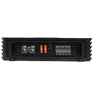 Alphasonik V1200.5 Venum Series 2400 Watts Max 5-Channel Car Amp with Power Plant Chip 4-Way Protection Circuitry Multi-Channel Bridgeable Class A/B Amp with Remote Bass Boost Control Knob Include