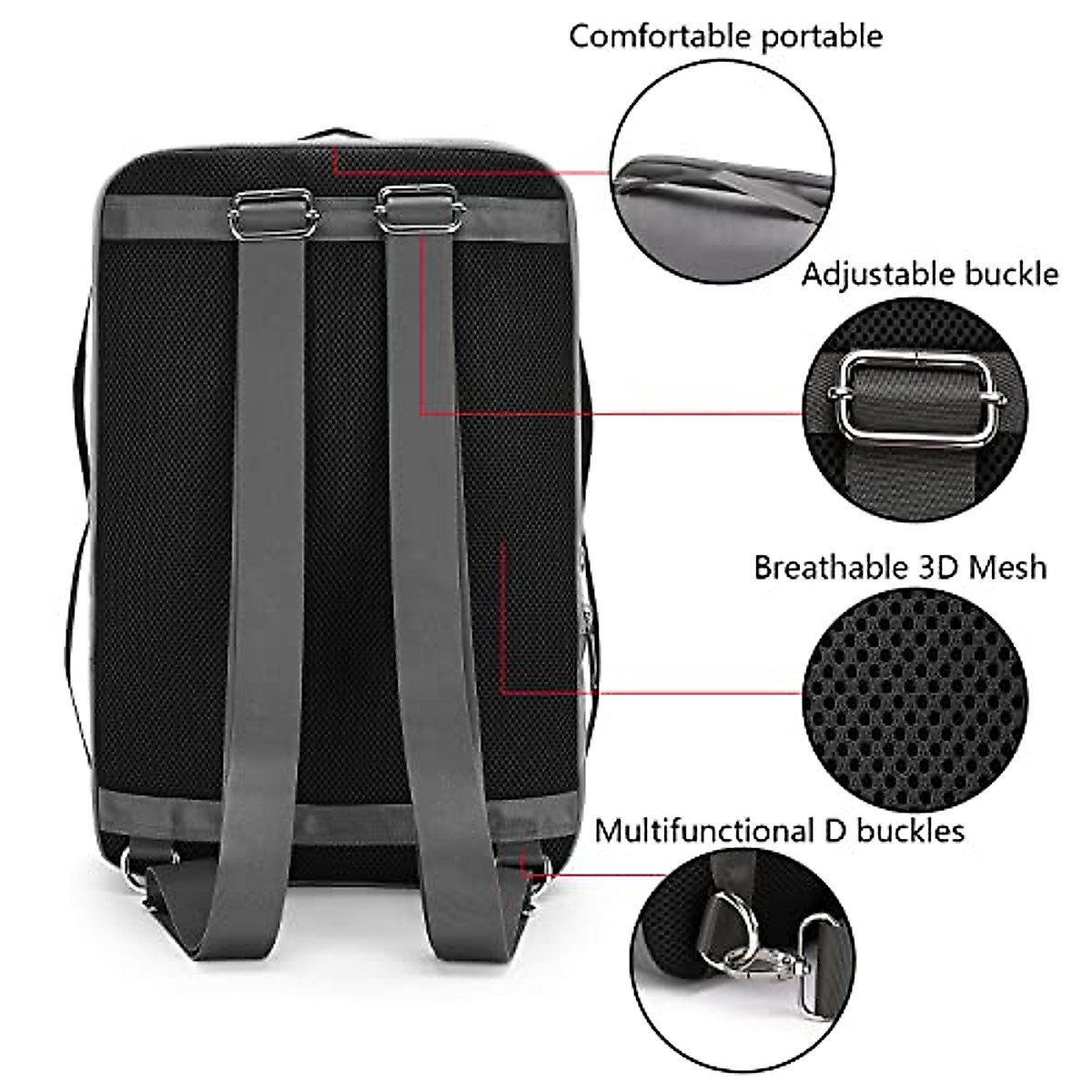 BE SMART Lightweight Laptop Backpack 15.6 INCH Computer Work bag with Shockproof computer compartment,Soft & Durable Casual Daypack for men & women,business,work,daily use and gifts(Grey)