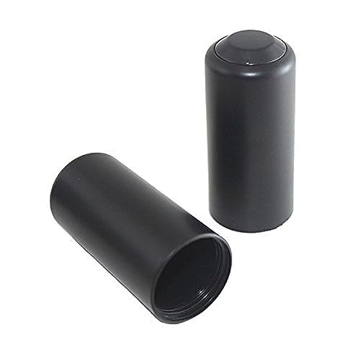 2 PCS Replacement Mic Battery Screw on Cap/Cover/Cup for Shure PGX/SLX Wireless (Black)
