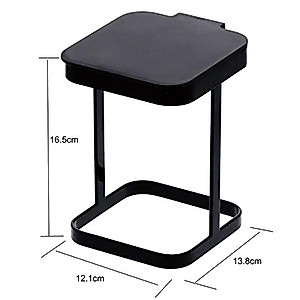 Mukkuri Garbage Bag Holder for Home Kitchen Garbage Can for Car (Black)