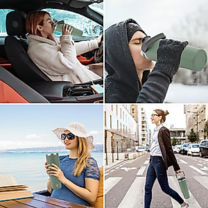 Riley Joy 32 oz 2.0 Stainless Steel Tumbler with Leak-Proof Lid and Straw, Double-Wall Vacuum Insulated Travel Mug for Coffee, Iced Tea, or Water - Ideal for Commutes and Outdoor