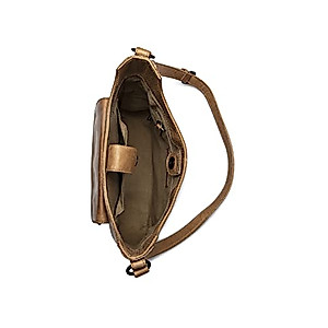 Frye Womens Melissa Magazine Crossbody Bag, Beige, One Size US