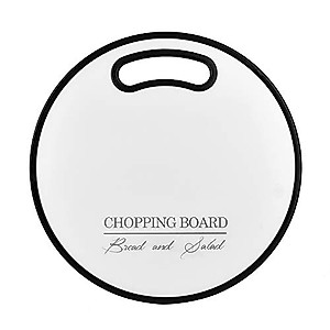 Kitchen Plastic Cutting Board, Household Kitchen Bakery Restaurant Classification Chopping Boards Slicing Block Cooking Tool for Vegetable Meat Fruit White