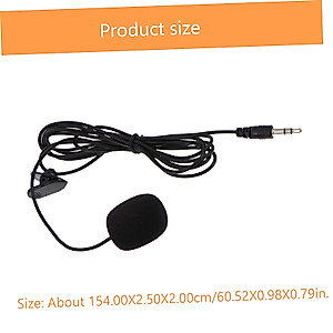 ibasenice 3pcs Lavalier Microphone Mic for Laptop Revers Lavalier Microfoons Lavalier Lapel Microphone Noise Reduction Headset Headphones Mic Recording Microphone Computer PVC Tie Clips