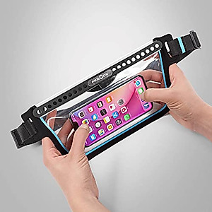 FIDLOCK Hermetic Sling Phone Dry Bag - Waterproof Pouch for Cellphone with Magnetic Self-Sealing Closure - Full Touch Functionality Through The Case - Black