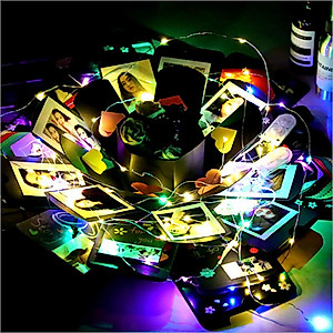 ECTY Creative Explosion Box -Scrapbook DIY Photo Album Box for Birthday Anniversary Valentine Day Wedding(Upgrade Version).