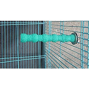 Litewoo 3 PCS Bird Perch Stand Set Wooden Grinding Paw Trim Beak Nail Coarse Sand Bird Stick Cage Accessories for Birds Parakeet Budgie Cockatiel Cockatoo