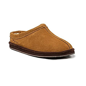 MySlipper Men's Size 11 Chestnut Slip-On Slippers By:MyPillow