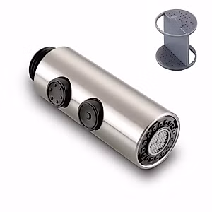 PULL Down kitchen faucet spray head G1/2 male or 13/16inch 2 Functions kitchen faucet head Replacement Part Pull Out Spray Head Kitchen Faucet Compatible for kraus/Giagni facuet brands Brushed Nickel