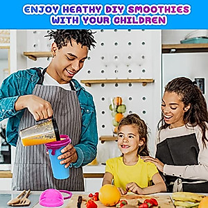 Ludou Slushy Maker Cup 500ml - Slush Cup Frozen Magic Smoothies Maker for Home Ice Cream Milk Shake with Straw Spoon