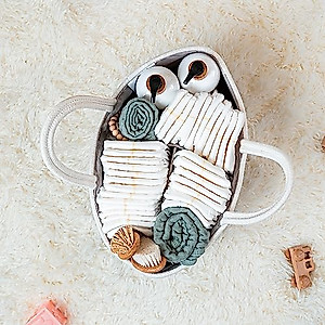 Comfy Cubs Diaper Caddy Organizer- Large Portable Baby Diaper Caddy Nursery Storage Bin and Car Travel Basket and Baby Changing Pad, Portable Diaper Changing Pads Bundled