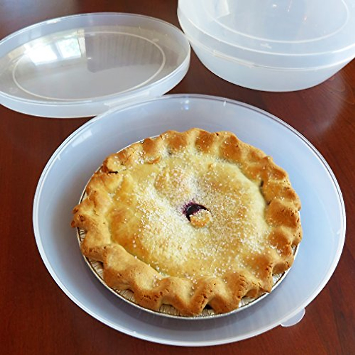 Evelots Pie Keeper-Easy Carry-Stay Fresh-Hinged Lid-Cookie,Donut-Fridge/Freezer
