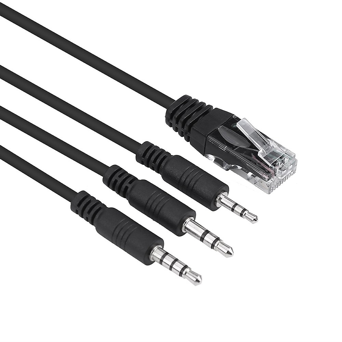 Tosuny 8 in 1 USB Programming Cable, Genuine USB Programming Cable with 8pcs Different Connectors for Kenwood/ for QuanShengcn/ for Tyt/for Motorola Radio, Compatible with Multiple Radios