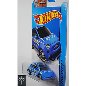 Hot Wheels 2015 HW City Fiat 500 50/250, Blue