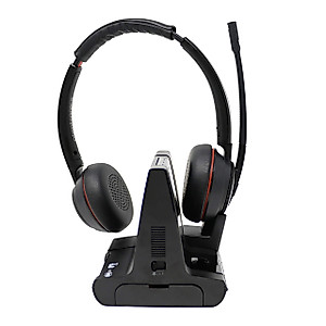 Plantronics SAVI 8200 Series W8220-M Wireless DECT Headset System, Certified for Skype for Business