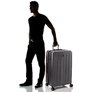DELSEY Paris Titanium Hardside Expandable Luggage with Spinner Wheels, Graphite, Checked-Large 29 Inch