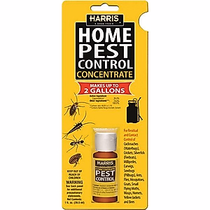 Harris Home Pest Control, 2-Gallon Concentrate - Kills Roaches, Ants, Stink Bugs, Fleas, Ticks, Gnats, Mosquitos, Wasps and More