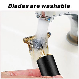 Lyrzzey Hair Clippers Machine for Men, Zero Gap Trimmer, Cordless Shaver Hair Clippers Set, Slicked Back Hair Professional Hair Clipper Rechargeable,Hair Salon Matte Black