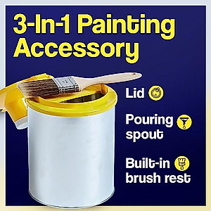 Foampro 134 1-Gallon Paint Lid & Pouring Spout, No Size