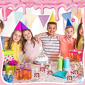 Nuenen 36 Pcs Baby Shower Bottles Baby Shower Mini Milk Bottle Plastic Bear Mini Baby Bottles for Baby Shower Candy Bottles with Ribbon for Baby Shower Favor Gift (Pink)